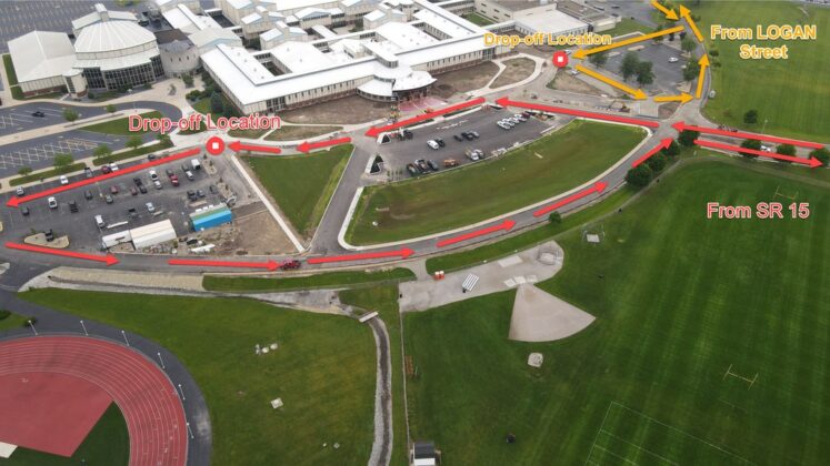 New WCHS entrance part of two distinct routes for drop-offs (see map ...