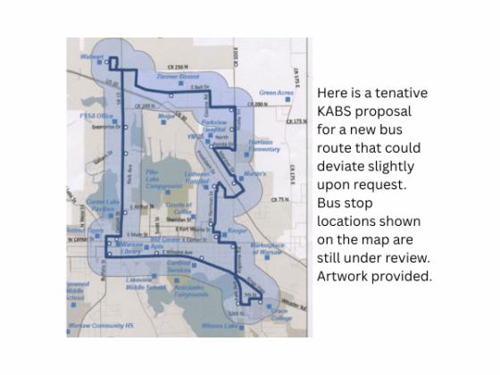 New fixed route bus proposal unveiled by KABS for Warsaw, Winona Lake ...